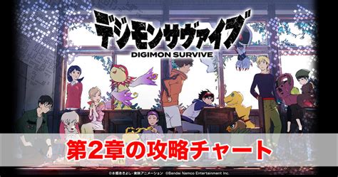 【デジモンサヴァイブ】第2章の攻略チャートと選択肢一覧 ワイトのゲーム案内所