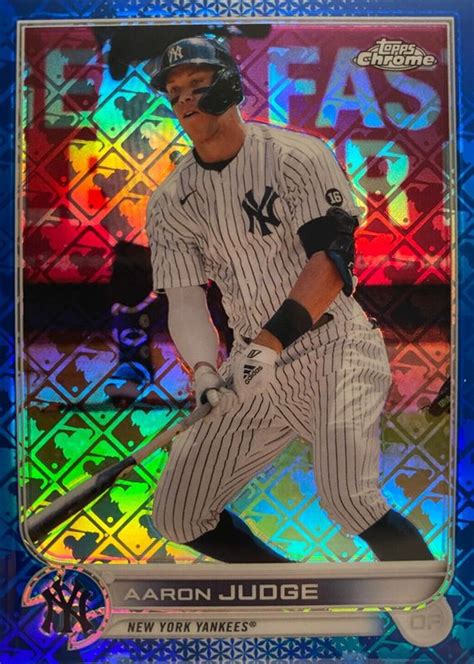 Aaron Judge 2022 Topps Chrome Logofractor Edition 35 Blue 150 Price