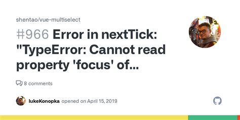 Error In Nexttick Typeerror Cannot Read Property Focus Of