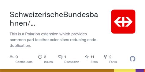 Github Schweizerischebundesbahnenchsbbpolarionextensiongeneric