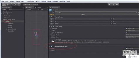 Unity3d动画帧事件回调脚本必须直接挂在模型上 游戏开发 亿速云