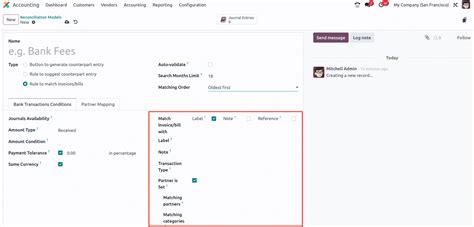 Rule To Match Invoicesbills Odoo 17 Accounting Book