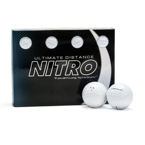 12 Pack Nitro Golf Ultimate Distance Golf Balls Various Colors