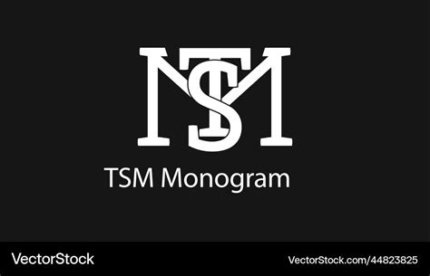 Letters Tsm Creative Modern Logo Template Vector Image