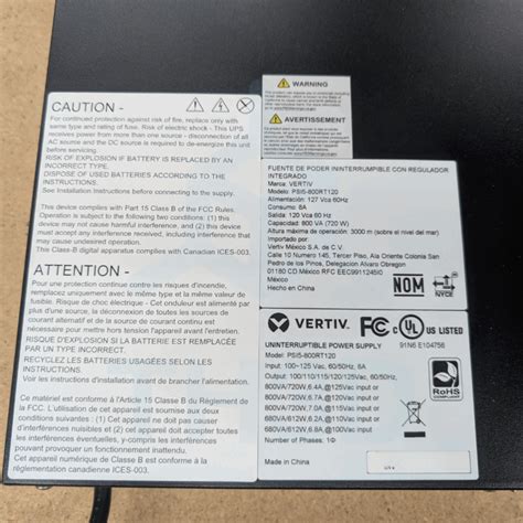 Vertiv Liebert Psi5 800rt120 Enterprise Grade Pure Sine Wave Ups 800va 720w 2u Rack Tower