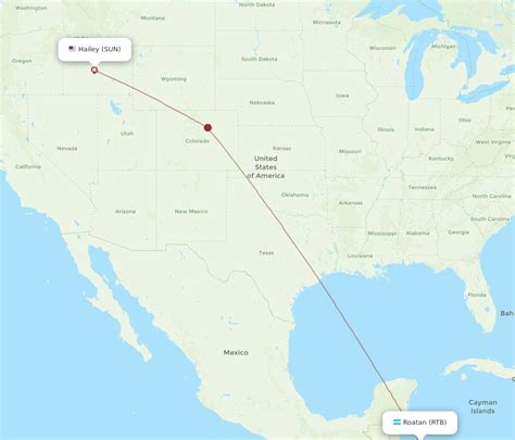 All Flight Routes From Sun Valley To Roatan Sun To Rtb Flight Routes