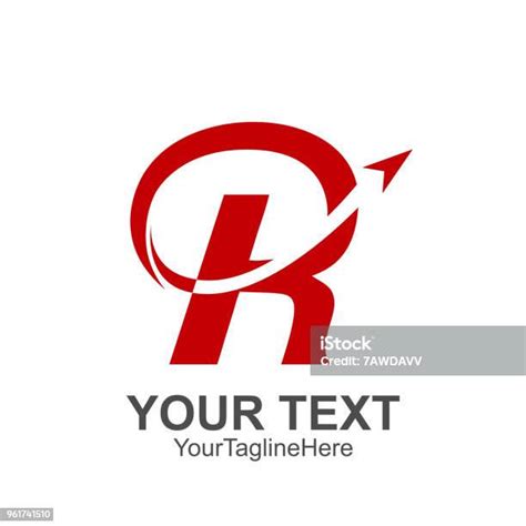 초기 편지 R 로고 템플릿 디자인 비즈니스 및 회사 정체성에 대 한 빨간색 화살표 색 0명에 대한 스톡 벡터 아트 및 기타