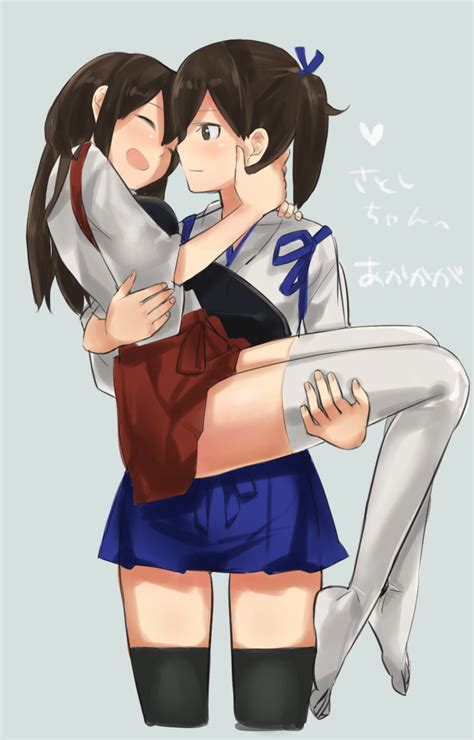 Kaga And Akagi Kantai Collection Drawn By Aohashi Ame Danbooru