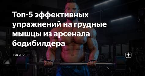 Топ 5 эффективных упражнений на грудные мышцы из арсенала бодибилдера РБК Спорт Дзен