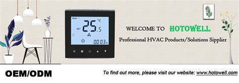 lcd display smart wifi thermostat for fcu system