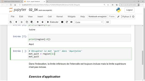 832 Indexation Dans Python Youtube