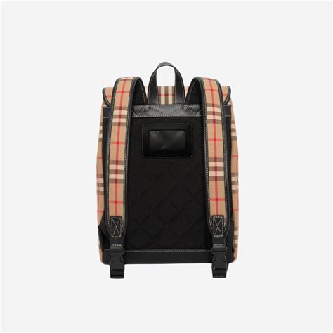 키즈 버버리 빈티지 체크 코튼 백팩 아카이브 베이지 Burberry Kream