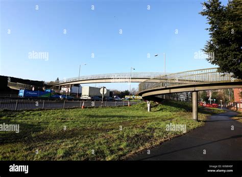 Footpath Over The A27 By Stockbridge Roundabout Chichester Po19 8qg