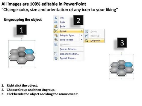 Powerpoint Template Diagram Hexagon Shapes Ppt Design