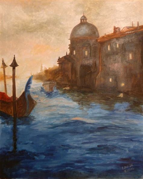 Tramonto Sulla Giudecca Pittura Da Davide Pacini Artmajeur Art