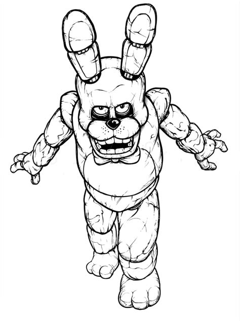 Animatronik In FNAF Ausmalbilder Kostenlos Herunterladen Ausdrucken