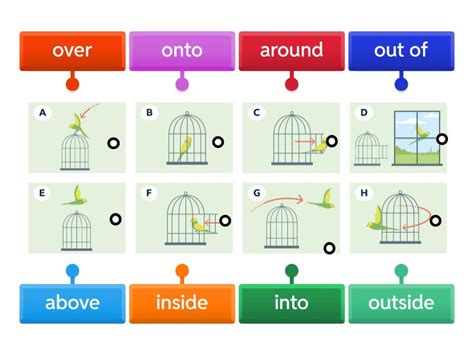 Prepositions Of Location Position And Movement Labelled Diagram