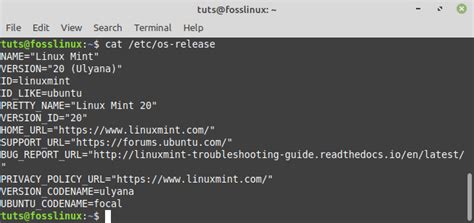 how to check your linux mint version by gui and command line