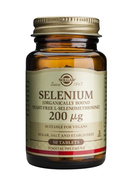 Solgar Selenium 200 Mcg 50 Tablets