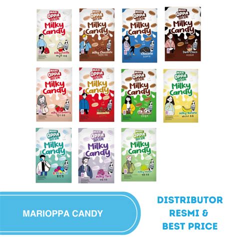 Marioppa Candy Various Flavors Korean Style Milk Flavored Candy Sachet