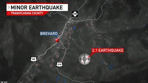21 Magnitude Earthquake Reported Near Brevard