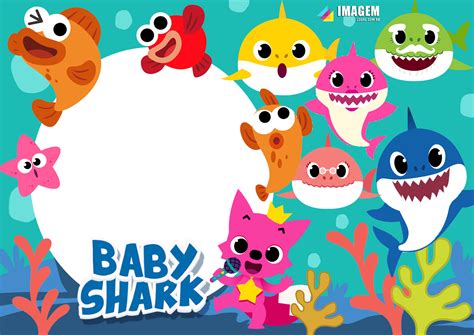 Moldura Para Foto Baby Shark Png Moldura De Foto Calend Rio 2021