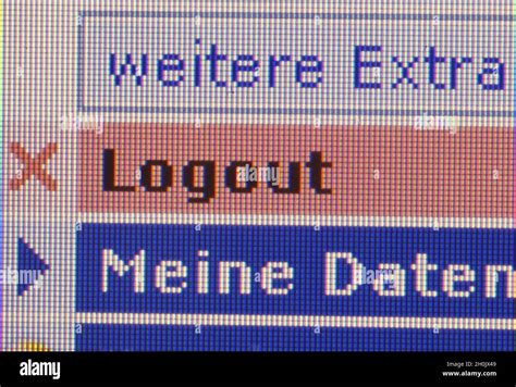 Logout Hi Res Stock Photography And Images Alamy