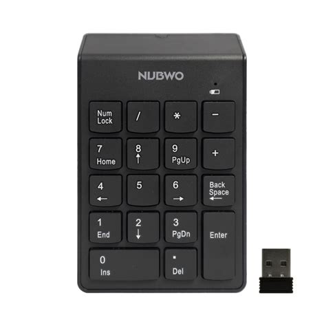 Wireless Numpad แป้นพิมพ์ตัวเลขไร้สาย Nubwo Nkb105 Black 18 Keys
