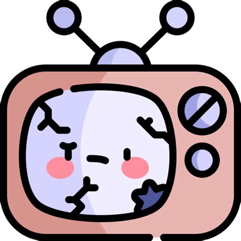 Broken Kawaii Lineal Color Icon