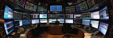 Premium Photo Hightech Control Room With Multiple Screens And Data
