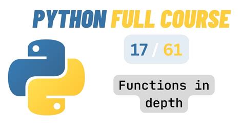 Python Episode Functions In Depth YouTube
