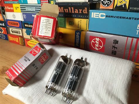 2x Matched Nos 6ca4 Ez81 Matsu Mullard Mini Reverb Deutschland