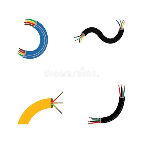 Cable Element Icon Stock Vector Illustration Of Fiber 385852124