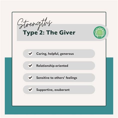 Enneagram 2 Strengths The Givers Caring And Supportive Nature
