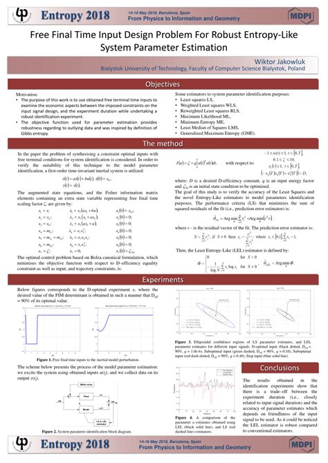 Pdf Free Final Time Input Design Problem For Robust Entropy Like