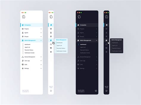 Dribbble Dashboard Sidebarpng By Zepyur Izyan