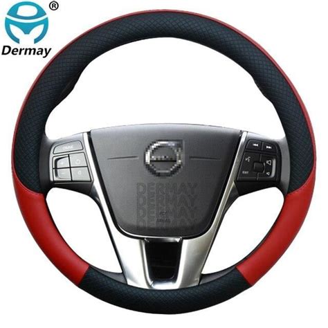 COUVRE VOLANT Rouge Housse De Volant De Voiture En Cuir Accessoires