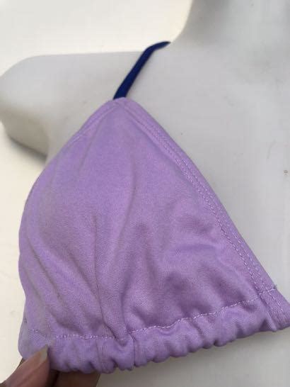 Bikini Top Only No Cup Purple Ungu Biru Blue Visitsingapore Olah Raga