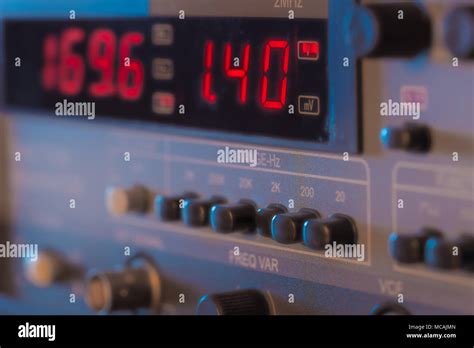 Display Of Electronic Measuring Instrument Stock Photo Alamy