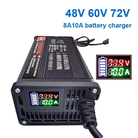 48v 60v 8a 72v 10a Ladegerät Lcd Display 546 V 58v 84v 672 V 876 V