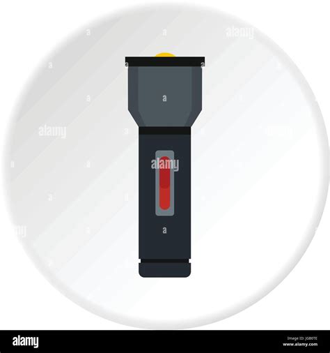 Electric Flashlight Icon Circle Stock Vector Image And Art Alamy