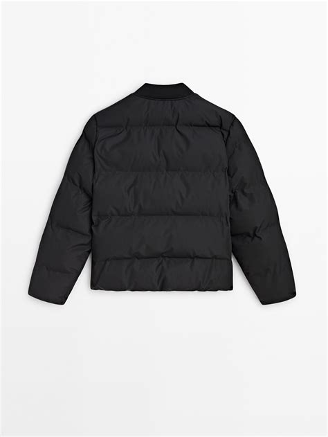 Massimo Dutti Quilted Bomber Jacket Big Apple Buddy