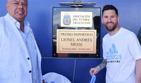 El predio de la AFA pasó a llamarse Lionel Messi