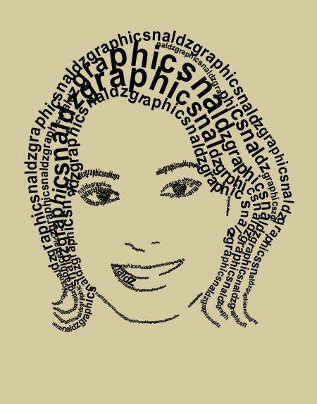 How To Create A Simple Face Text Portrait In Photoshop Naldz Graphics