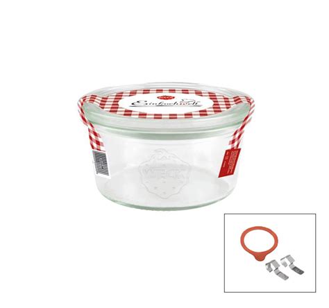 Complete Weck Glass Jar Wlidseal 165ml 80x47mm 976 Hiller Hiller