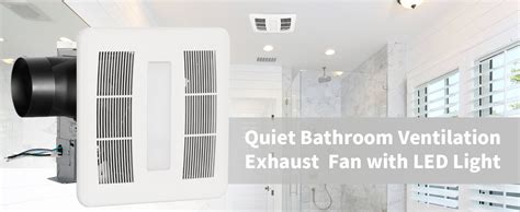 Hykolity Bathroom Exhaust Ventilation Fan With Led Light