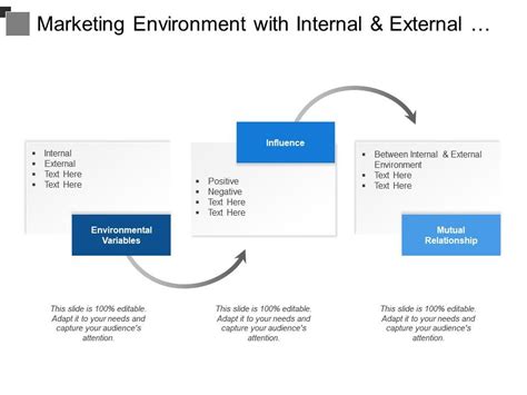 Marketing Environment With Internal And External Forces Template