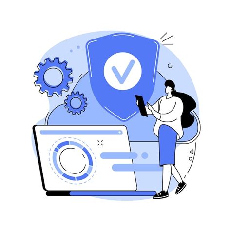 Premium Vector Cloud Security Abstract Concept Vector Illustration