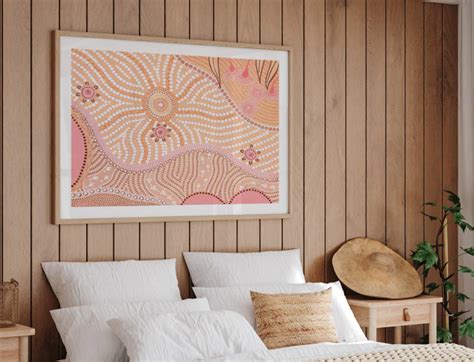 Yellow Indigenous Wall Art Prints Free Aus Wide Shipping Olive Et