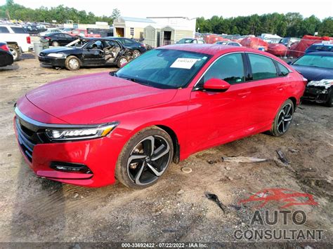 2018 Honda Accord Sedan Sport 15t Gasoline 1hgcv1f39ja176239